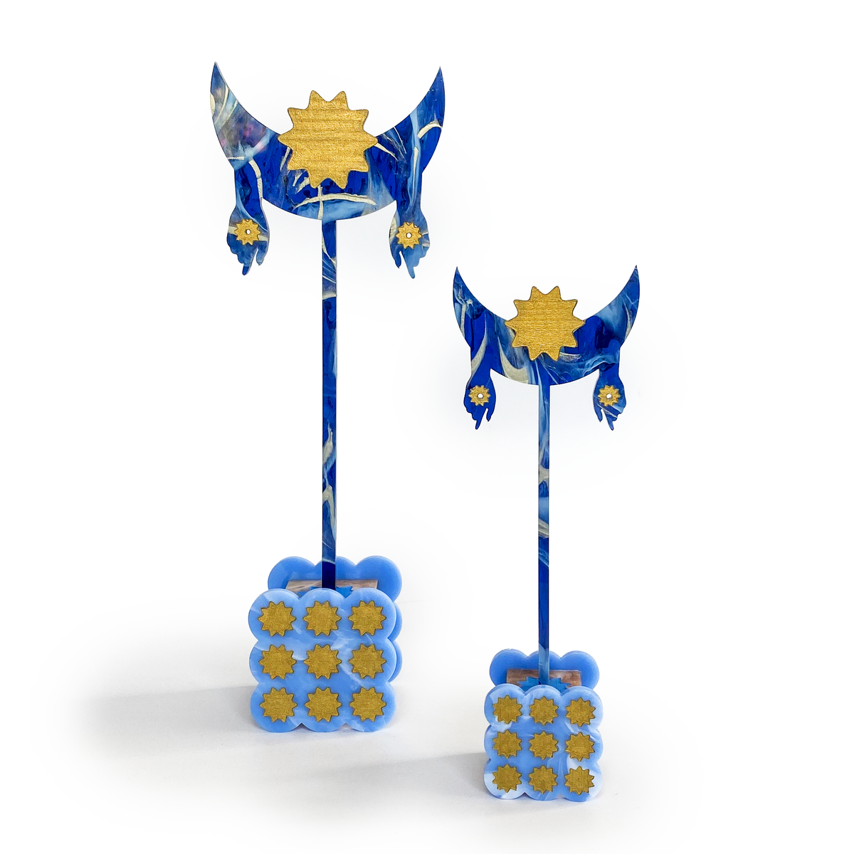 CELESTIAL EARRING STAND | Moon + Marble – Miss Lizzy